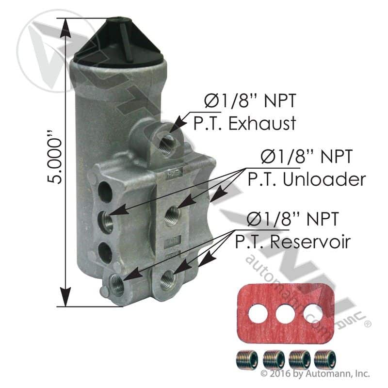 Air Brake System Components D2 Governor Air Brake Valve H-30475 ...