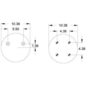 G2298042500 Neway GoldLine Air Spring 8042 - Dsuban Spring